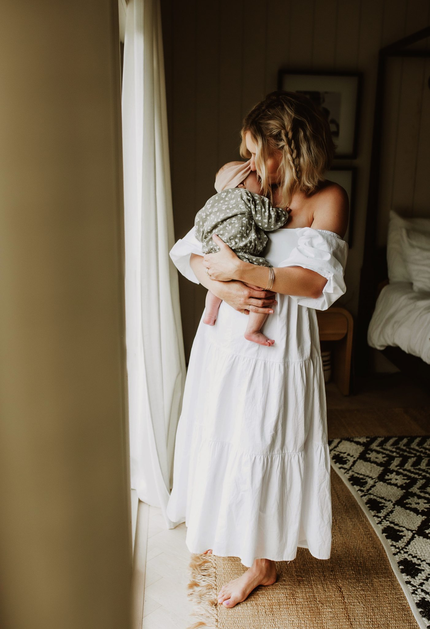 At Home Family Photography Session with Arrows and Bow